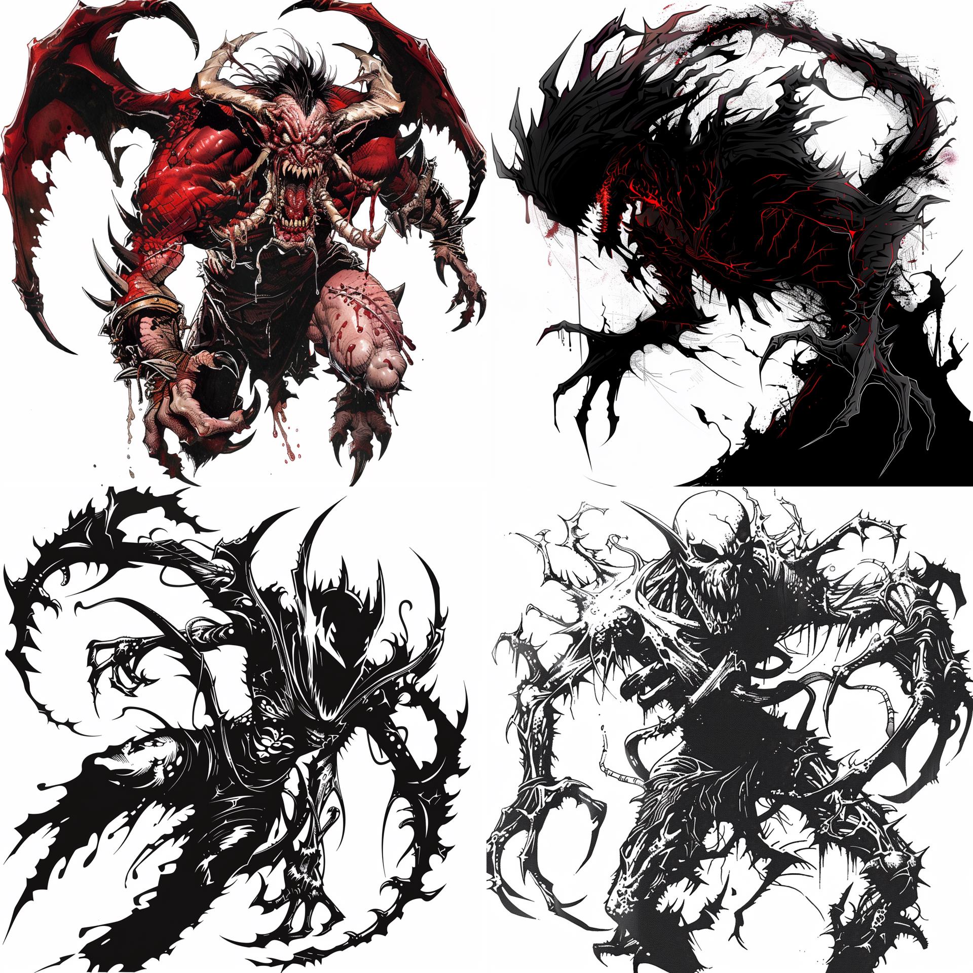 60 Hellspawn Clipart Images Demon PNG Sticker Demonic Design Spawn ...