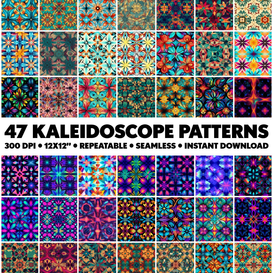 47 Kaleidoscopic Patterns Seamless Kaleid Patterns Trippy Repeatable ...