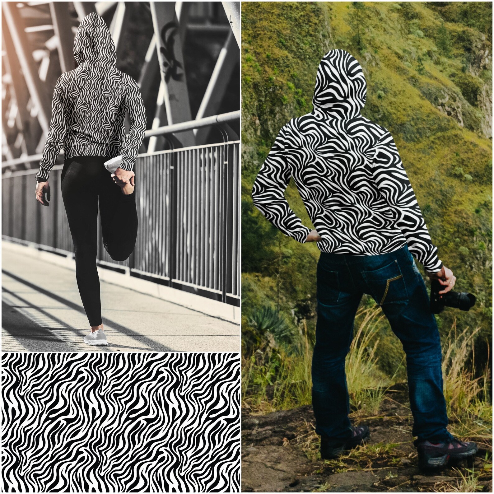 24 Zebra Stripe Patterns Animal Seamless Patterns Zebras Repeatable ...