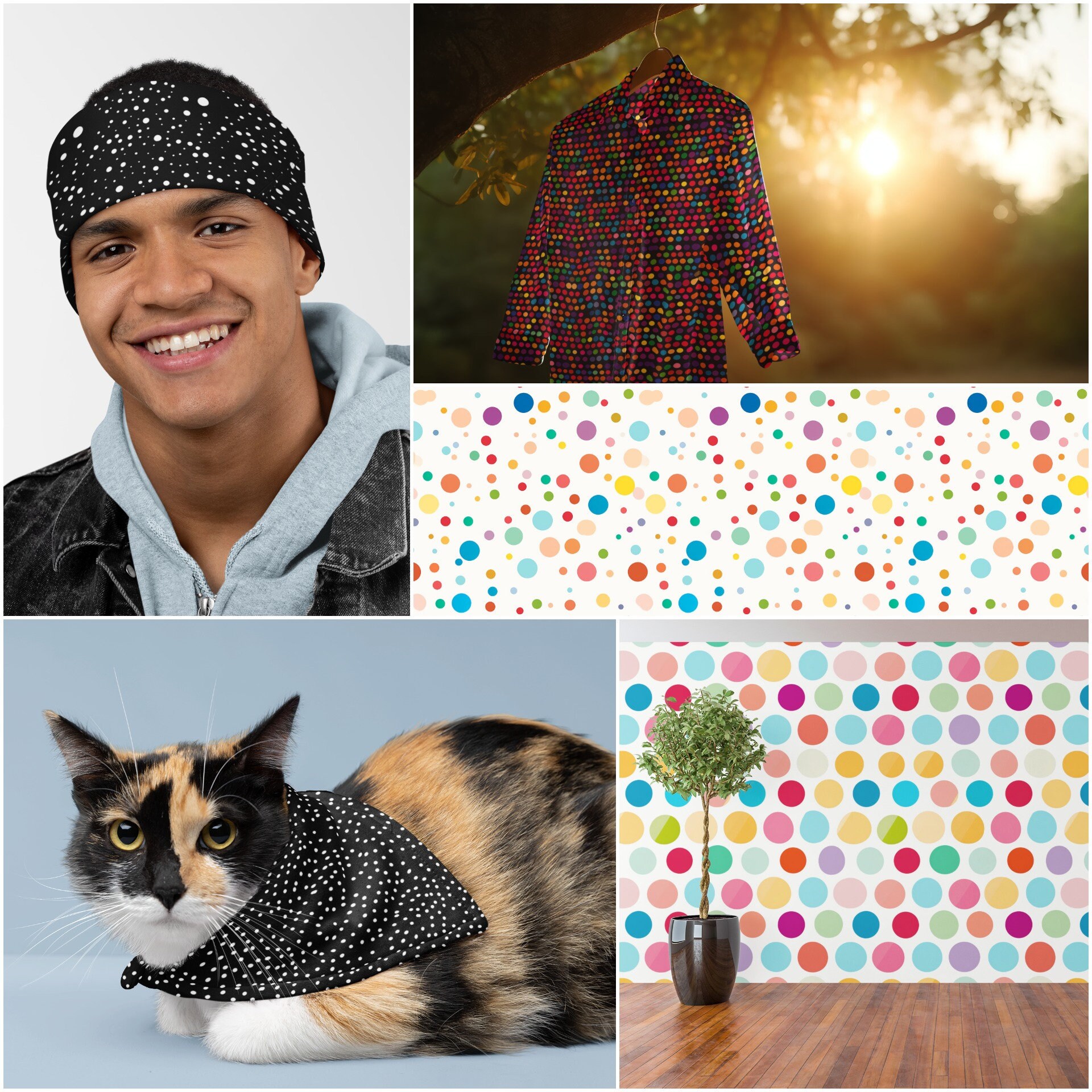80 Polka Dot Patterns Seamless Dotted Patterns Repeatable Dot Pattern ...