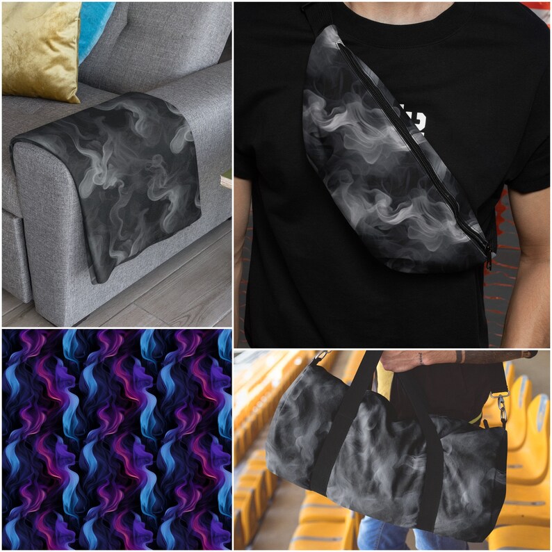 15 Smoke Patterns Smokey Seamless Patterns Fire Repeatable Pattern ...