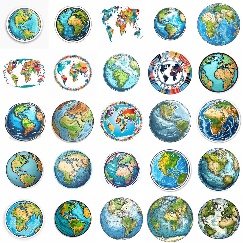 34 Earth Clipart Images Earth PNG Sticker Blue Planet Design Earth ...