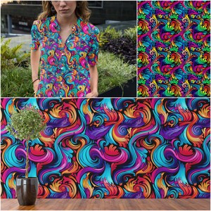40 Psychedelic Patterns Trippy Seamless Pattern Rainbow Repeatable ...