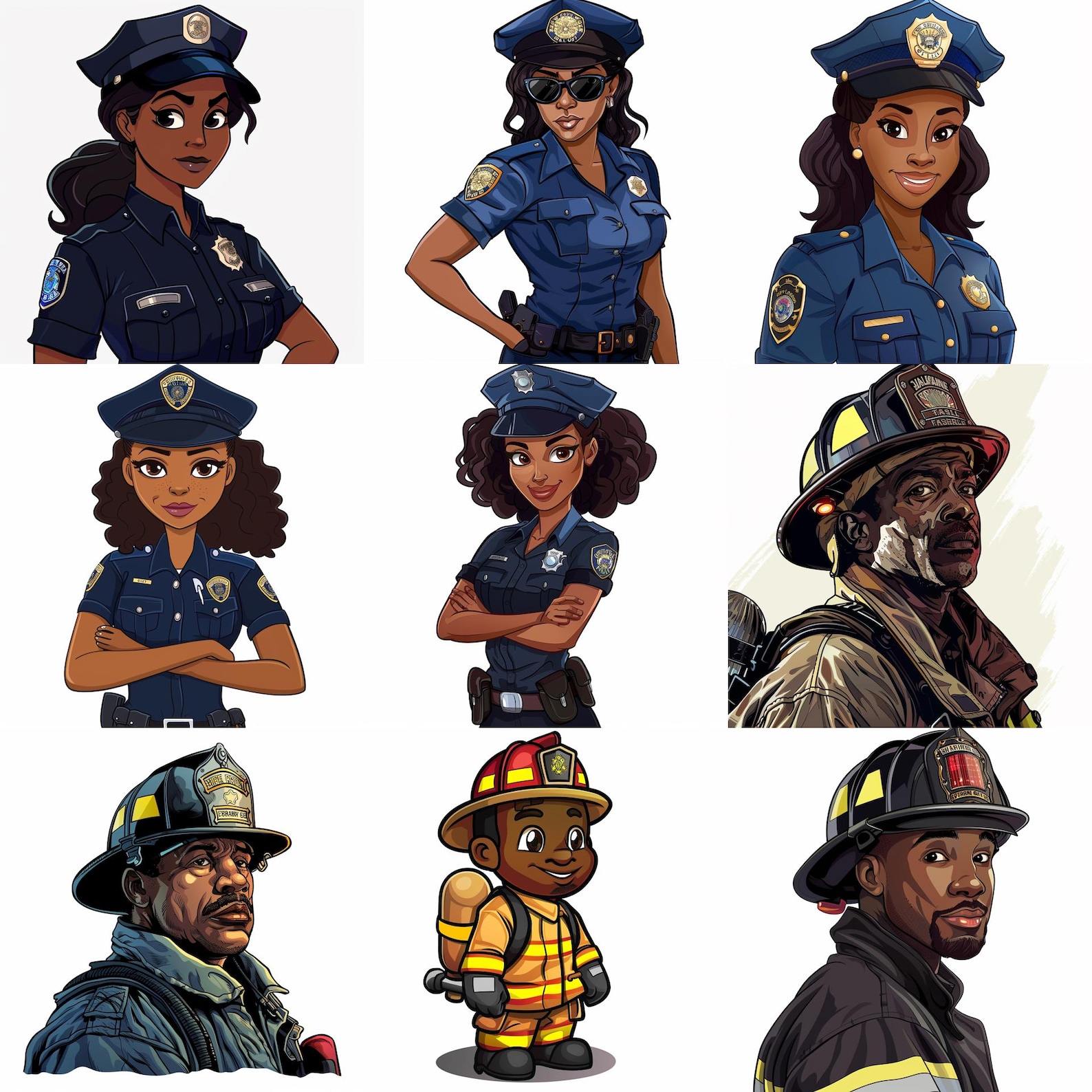110 First Responder Clipart Images Police PNG Sticker Firefighter ...