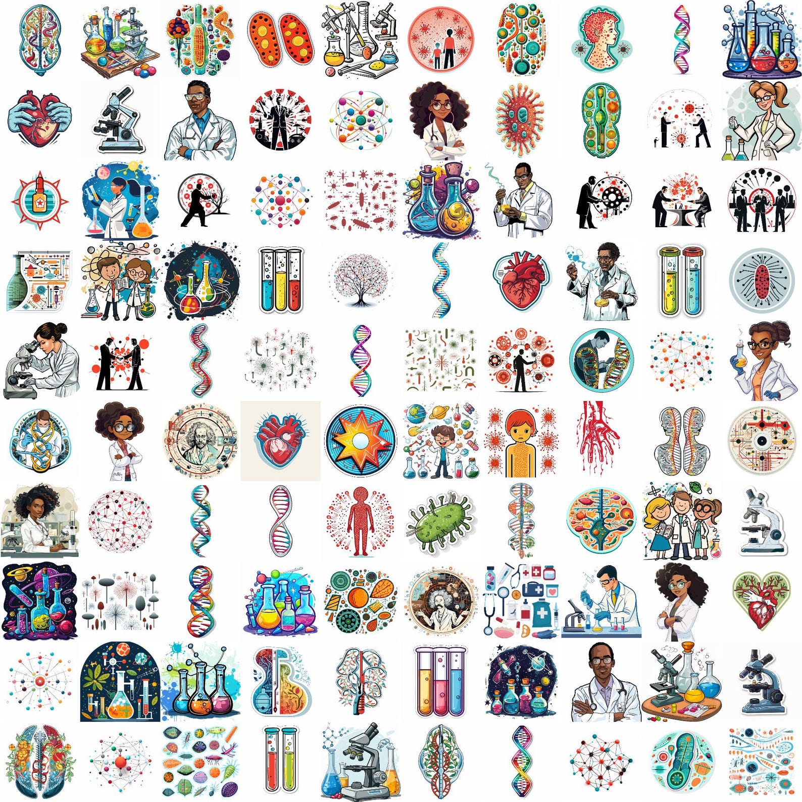 105 Science Clipart Images Science PNG Sticker Scientist Design ...