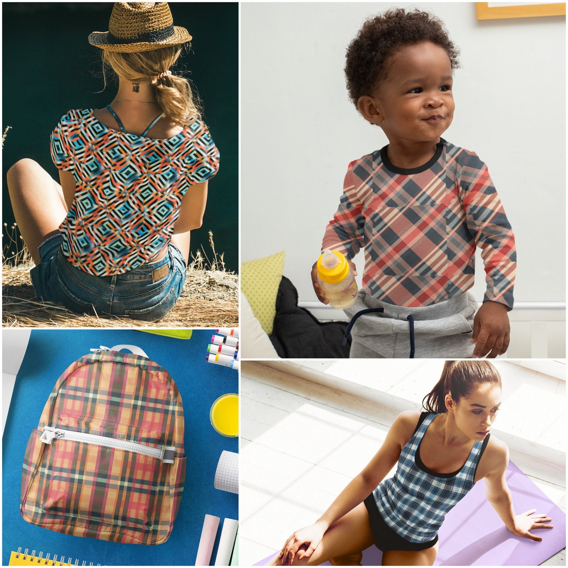 30 Plaid Patterns Plaid Seamless Pattern Stripe Repeatable Checkered ...