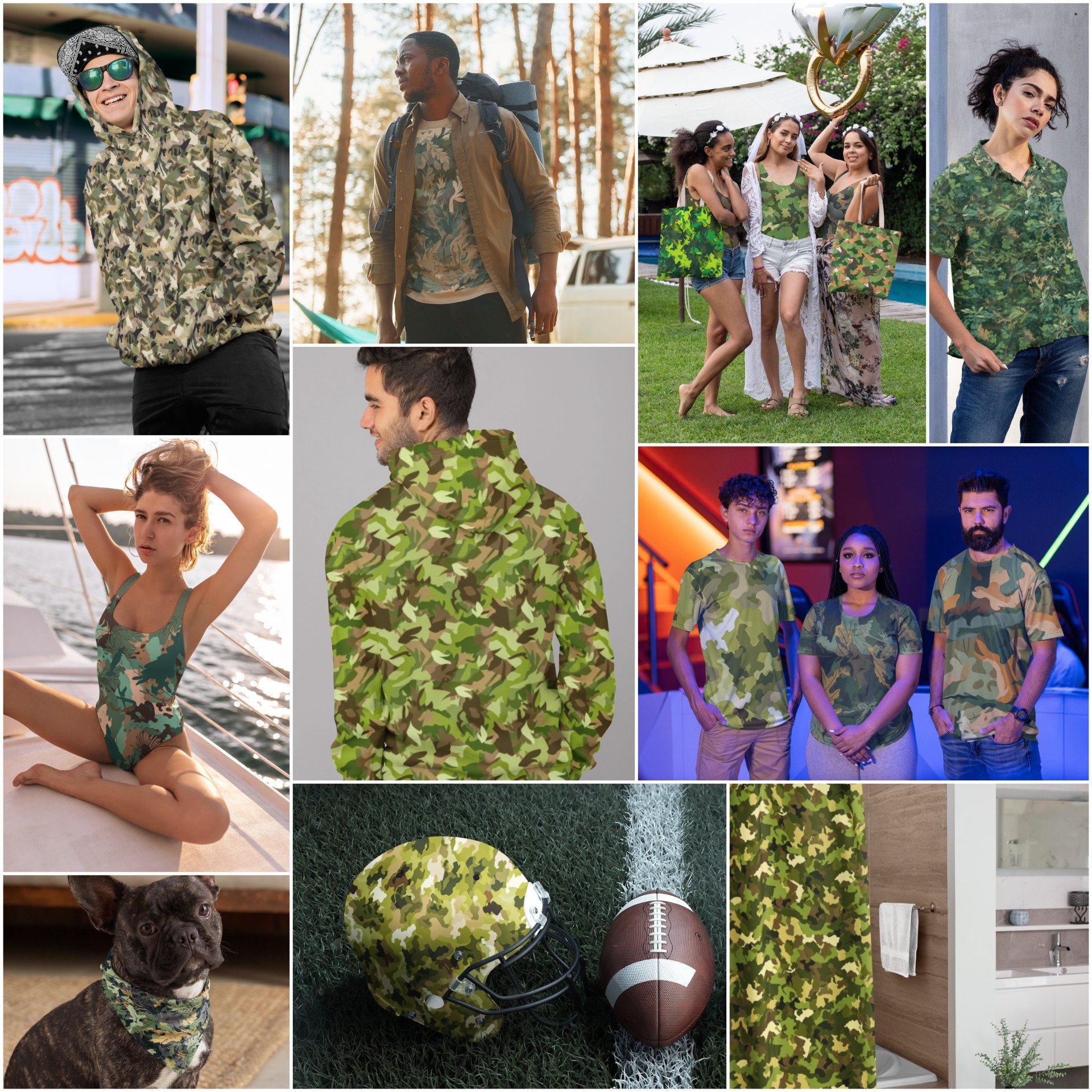 525 Green Camo Patterns Endless Woodland Camouflage Pattern Infinite ...