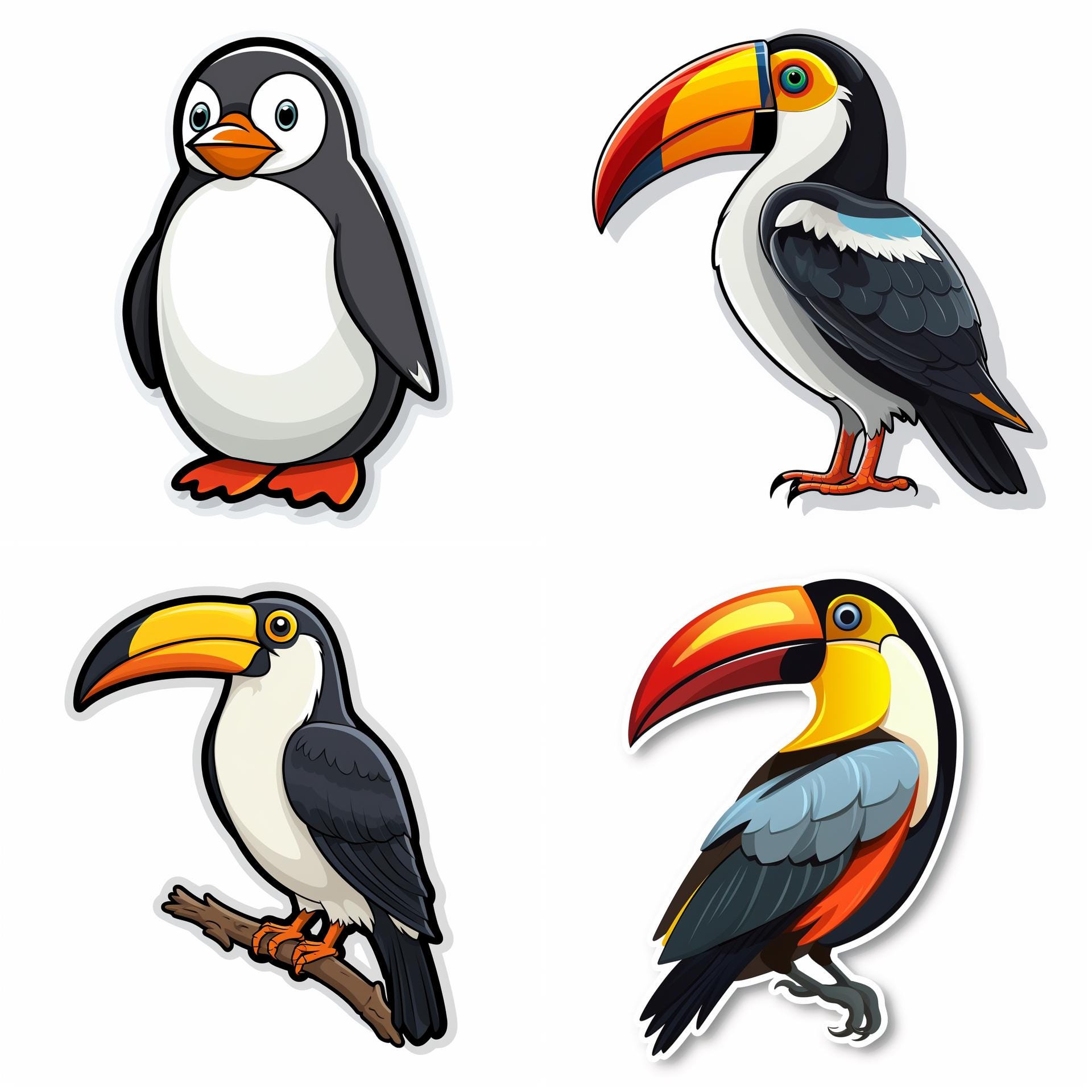 60 Bird Clipart Images Bird PNG Sticker Toucan Design Bird Illustration ...