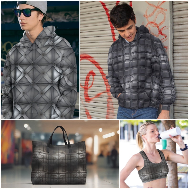 40 Metal Patterns Seamless Metal Patterns Repeatable Chrome Pattern ...