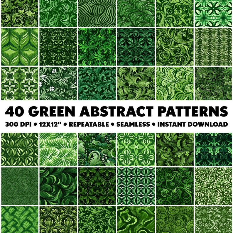 40 Green Abstract Green Patterns Seamless Grass Patterns Endless Green ...