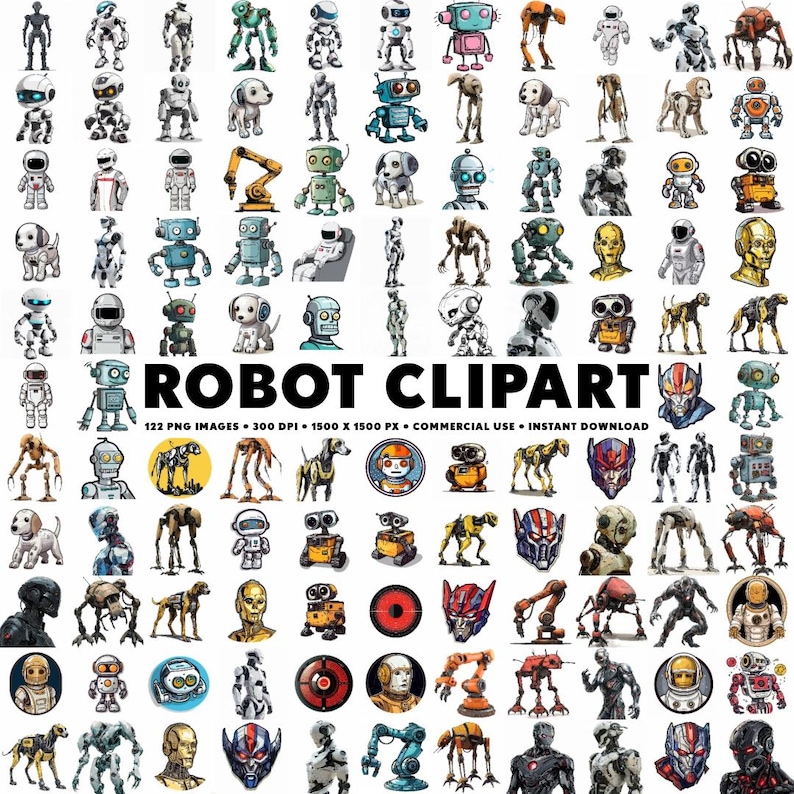 122 Robot Clipart Images Robot PNG Sticker Technology Design Robotic ...