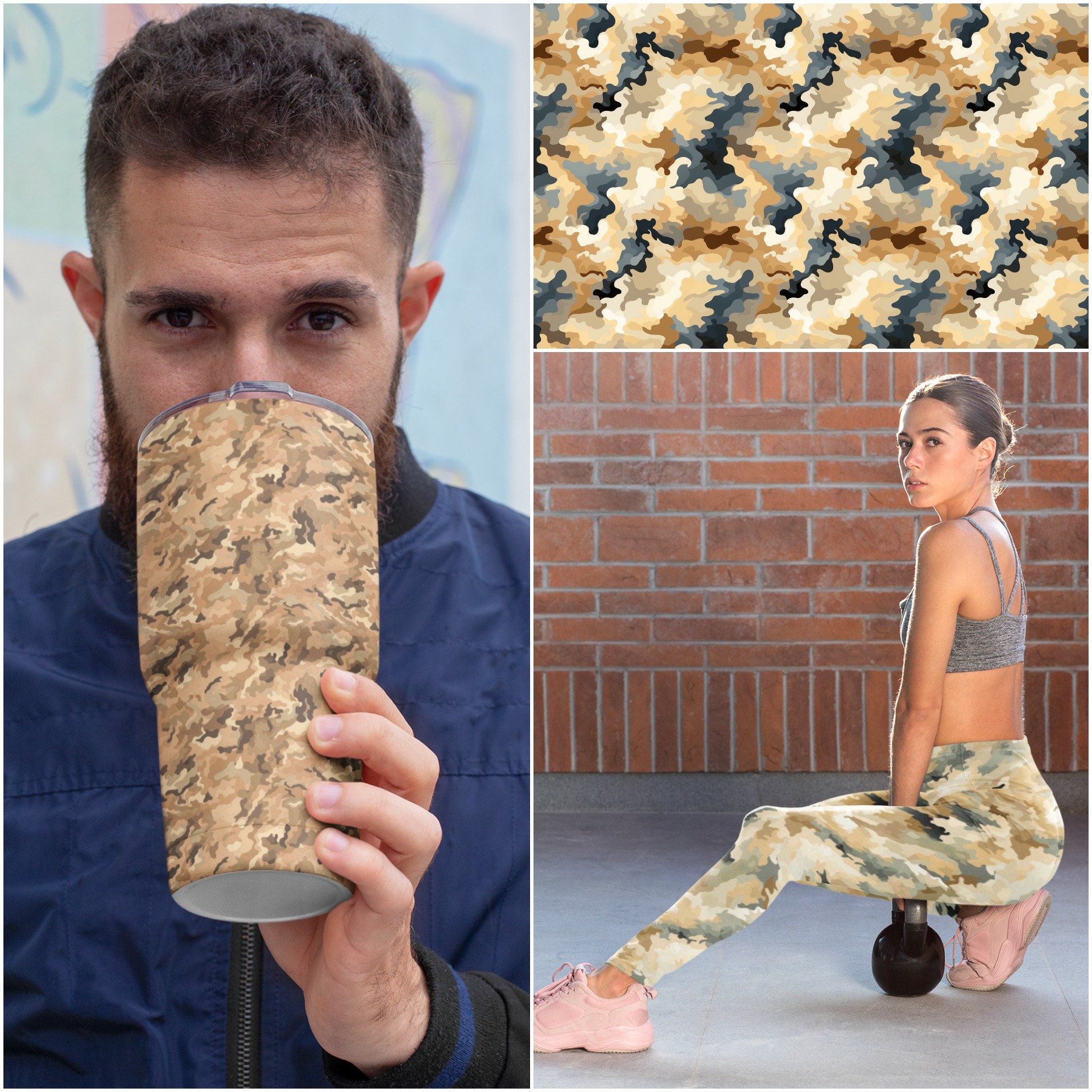 140 Desert Camo Patterns Sand Seamless Endless Camouflage Pattern ...