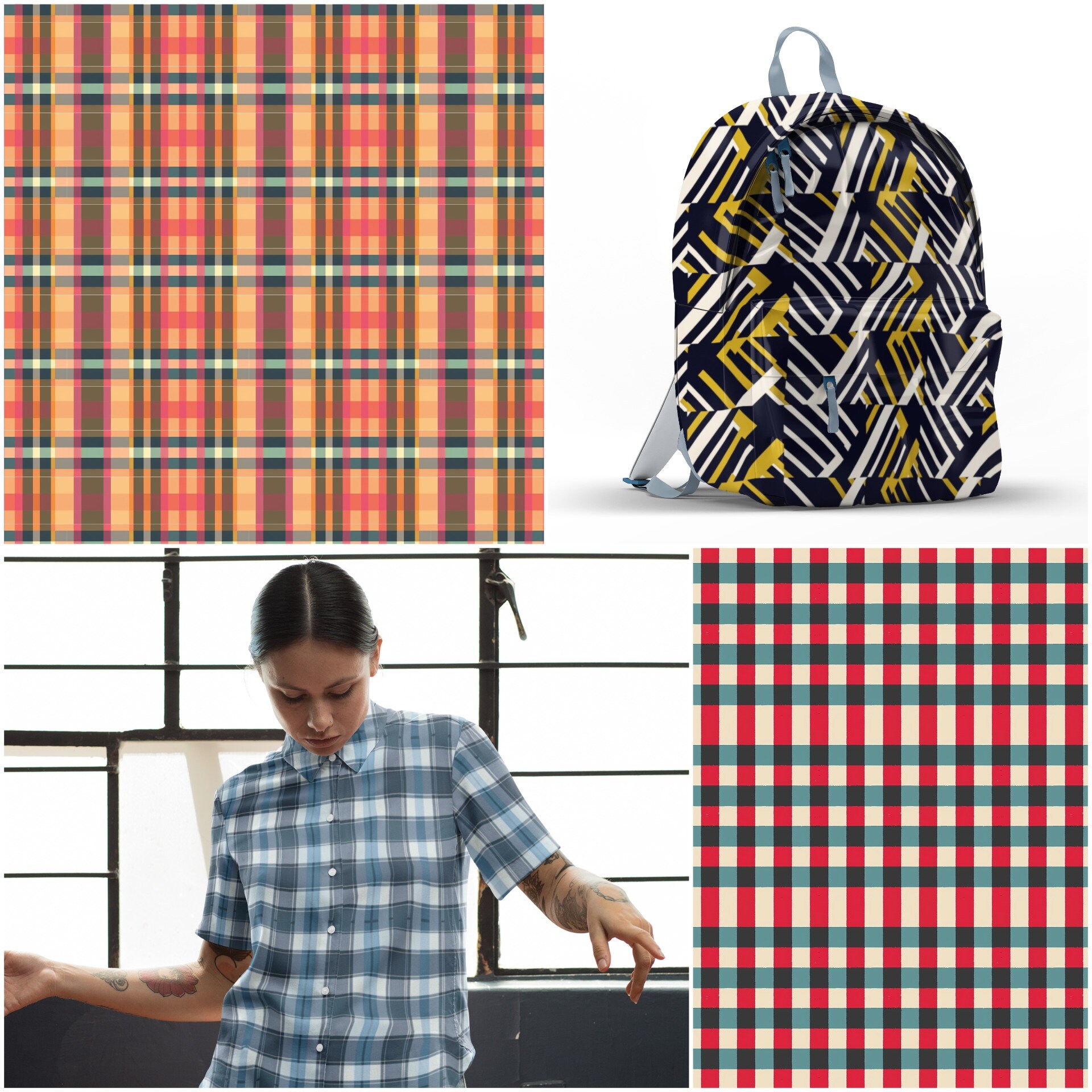 30 Plaid Patterns Plaid Seamless Pattern Stripe Repeatable Checkered ...