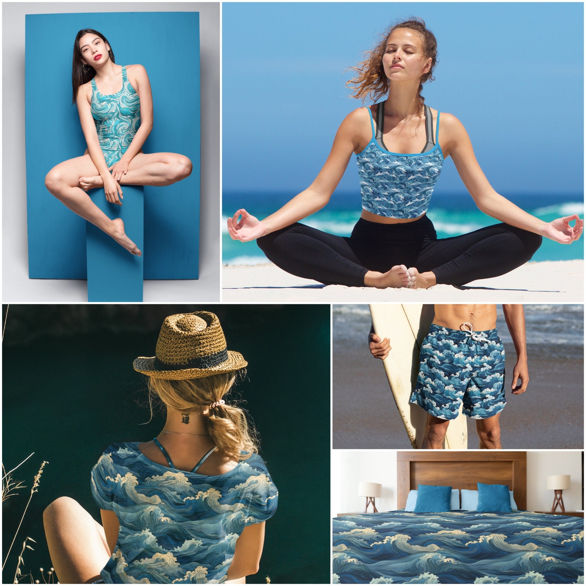 20 Wave Patterns Ocean Seamless Water Patterns Waves Repeatable Ocean ...