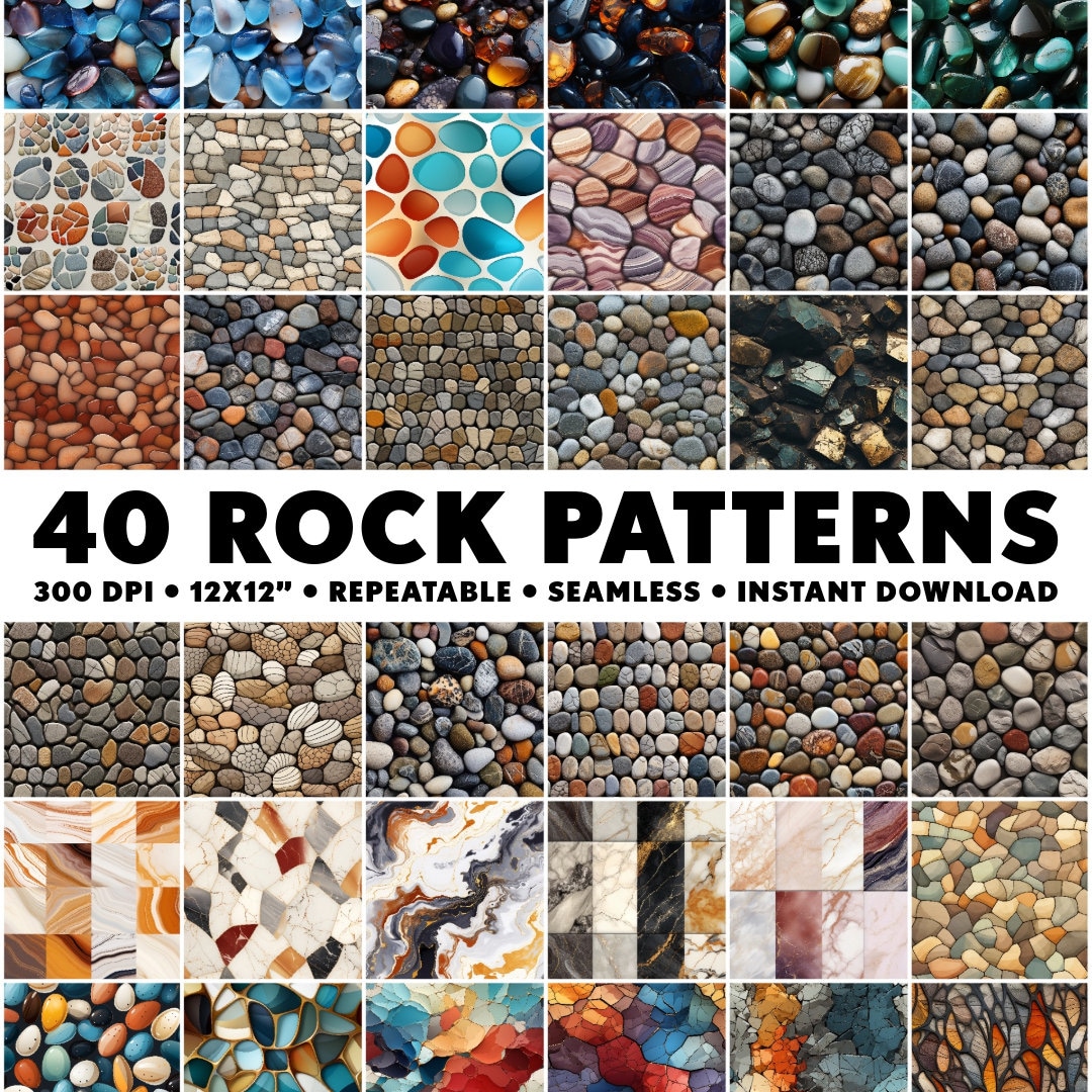 40 Rock Patterns Stone Seamless Rocky Patterns Texture Repeatable Rock ...