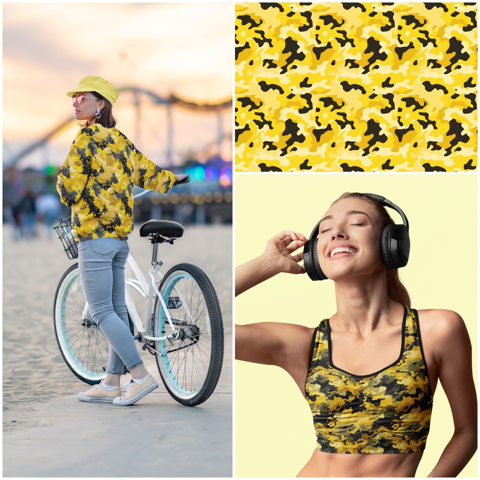 55 Yellow Camo Patterns Seamless Patterns Endless Camouflage Pattern ...