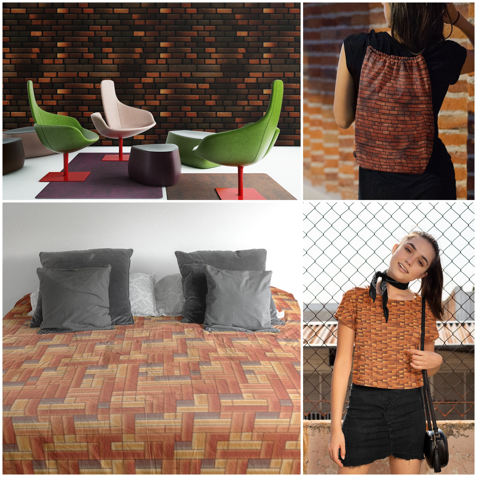 20 Brick Patterns Seamless Stone Patterns Bricks Repeatable Pattern ...