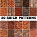 20 Brick Patterns Seamless Stone Patterns Bricks Repeatable Pattern ...
