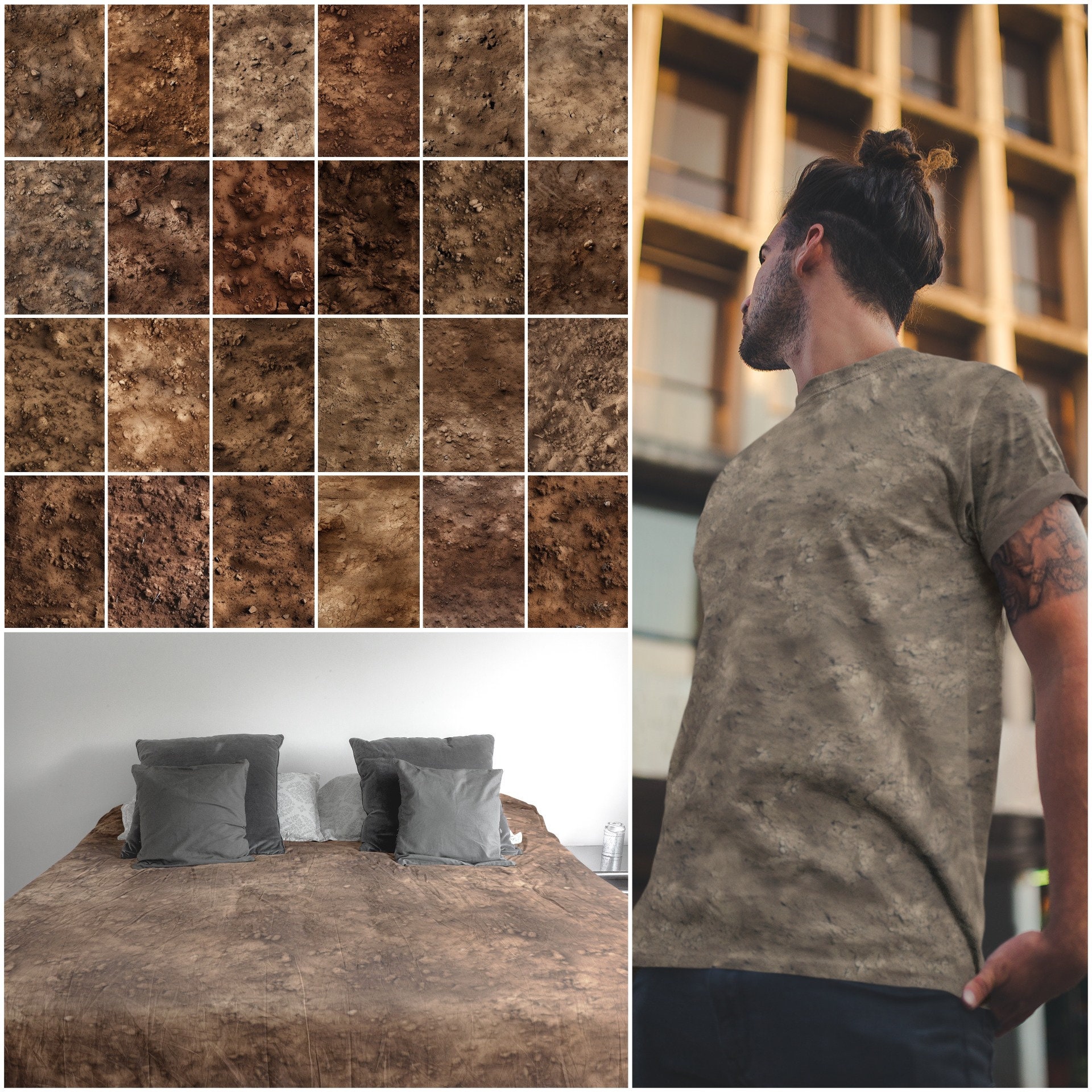 24 Dirt Patterns Soil Seamless Patterns Mud Repeatable Ground Pattern ...