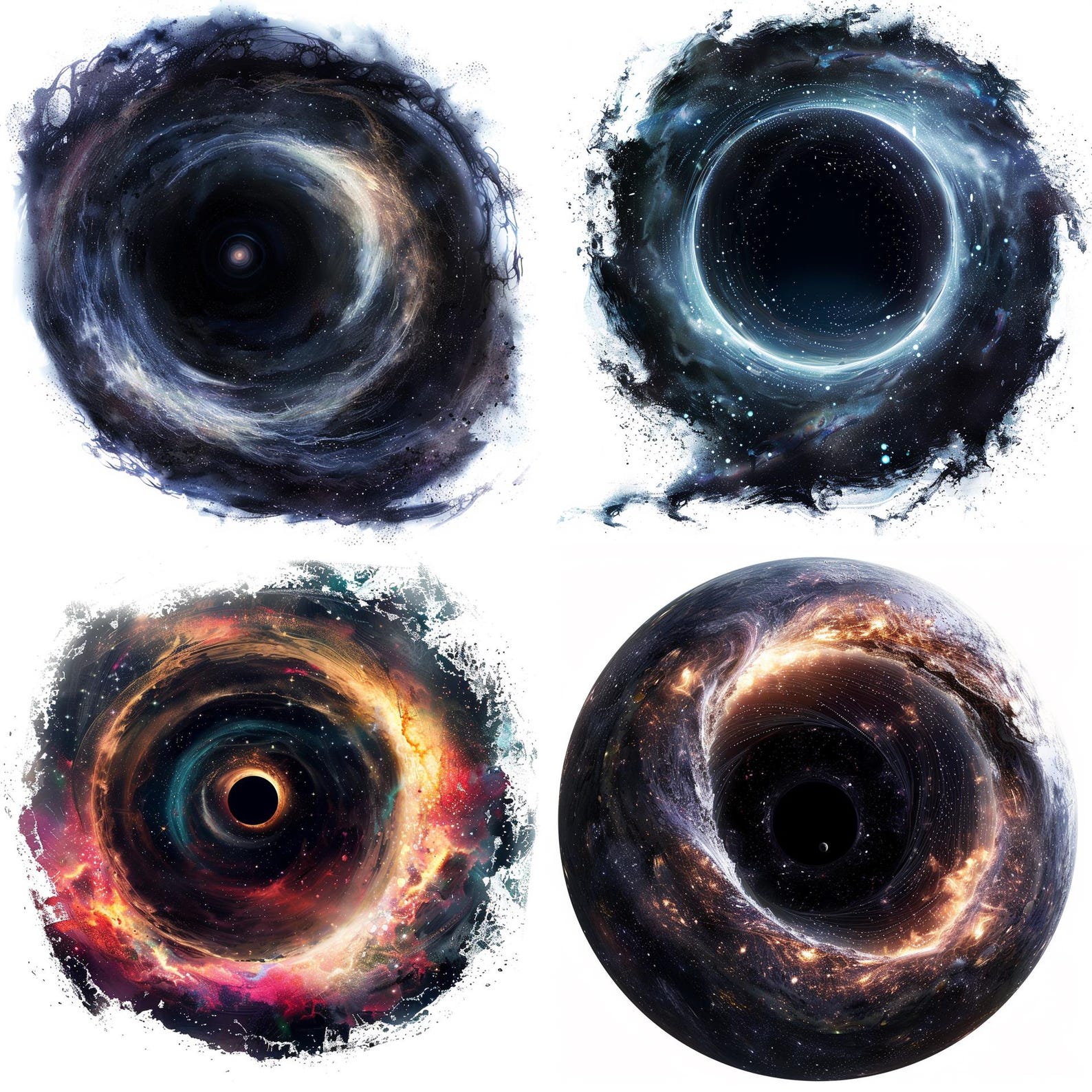 42 Black Hole Clipart Images Black Hole PNG Sticker Wromhole Design ...