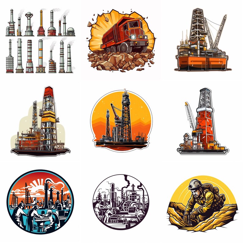 118 Bau Clipart Bilder Baustelle PNG Sticker Arbeitsdesign Weißer ...