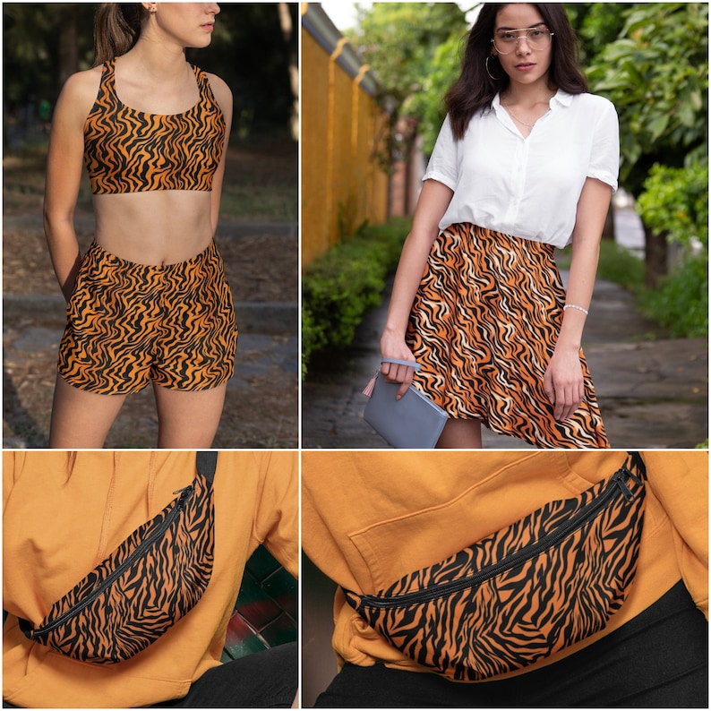 16 Tiger Stripe Patterns Animal Seamless Patterns Nature Repeatable ...