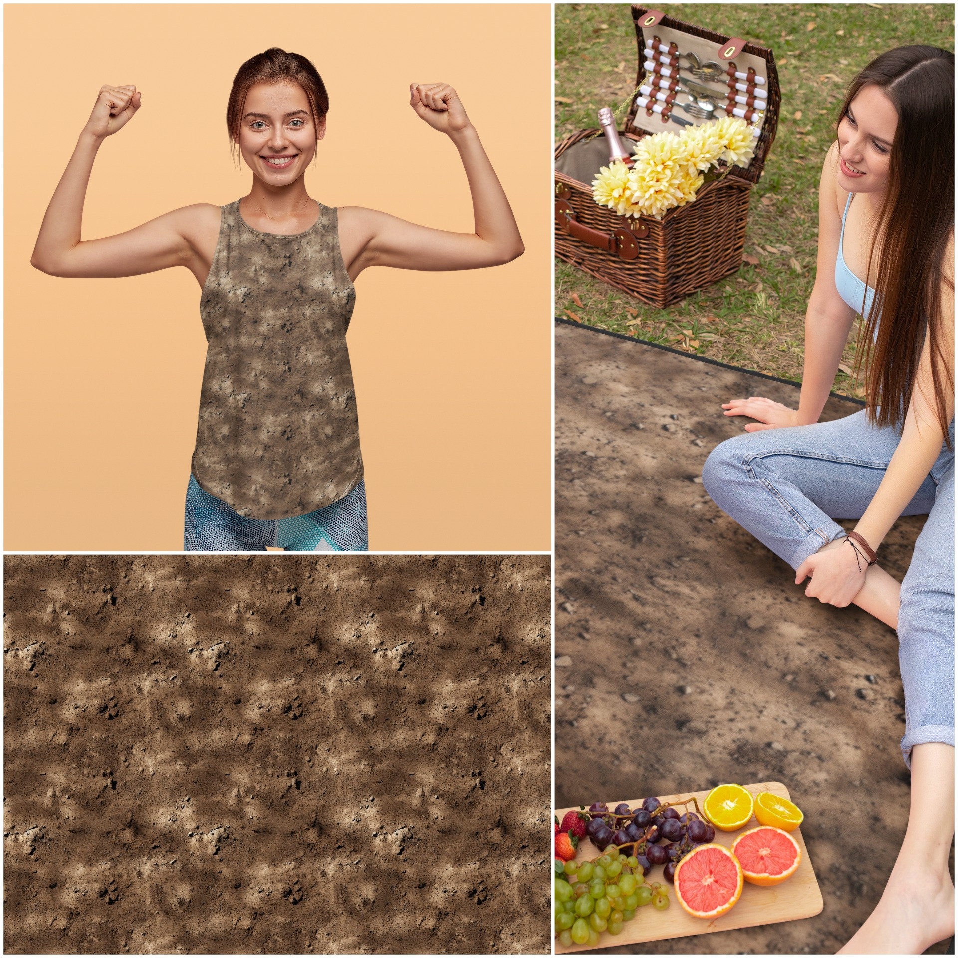 24 Dirt Patterns Soil Seamless Patterns Mud Repeatable Ground Pattern ...