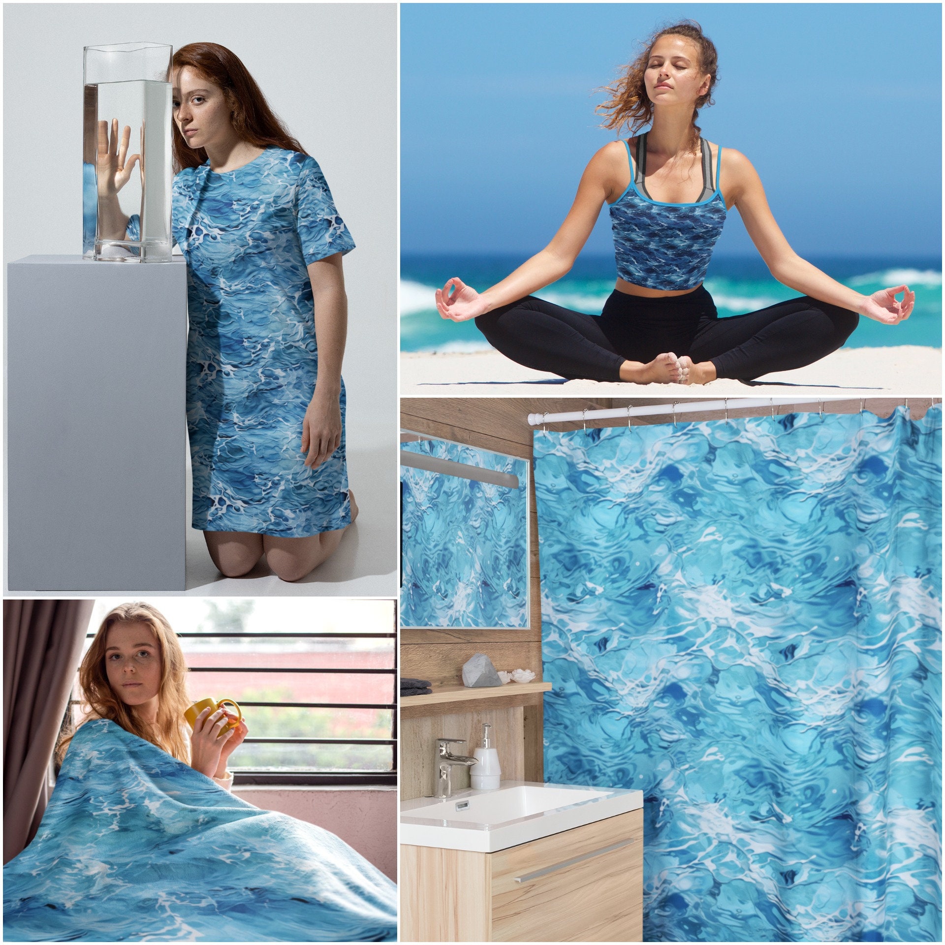 12 Water Patterns Seamless Blue Patterns Repeatable Wet Pattern Endless ...
