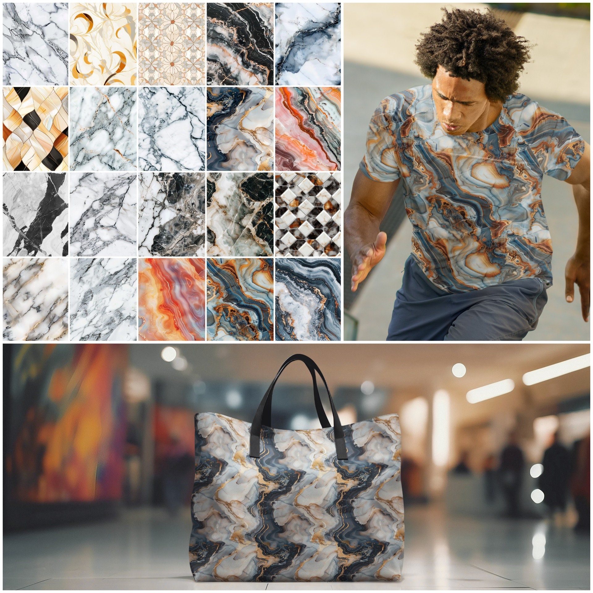 21 Marble Patterns Granite Seamless Patterns Marble Repeatable ...