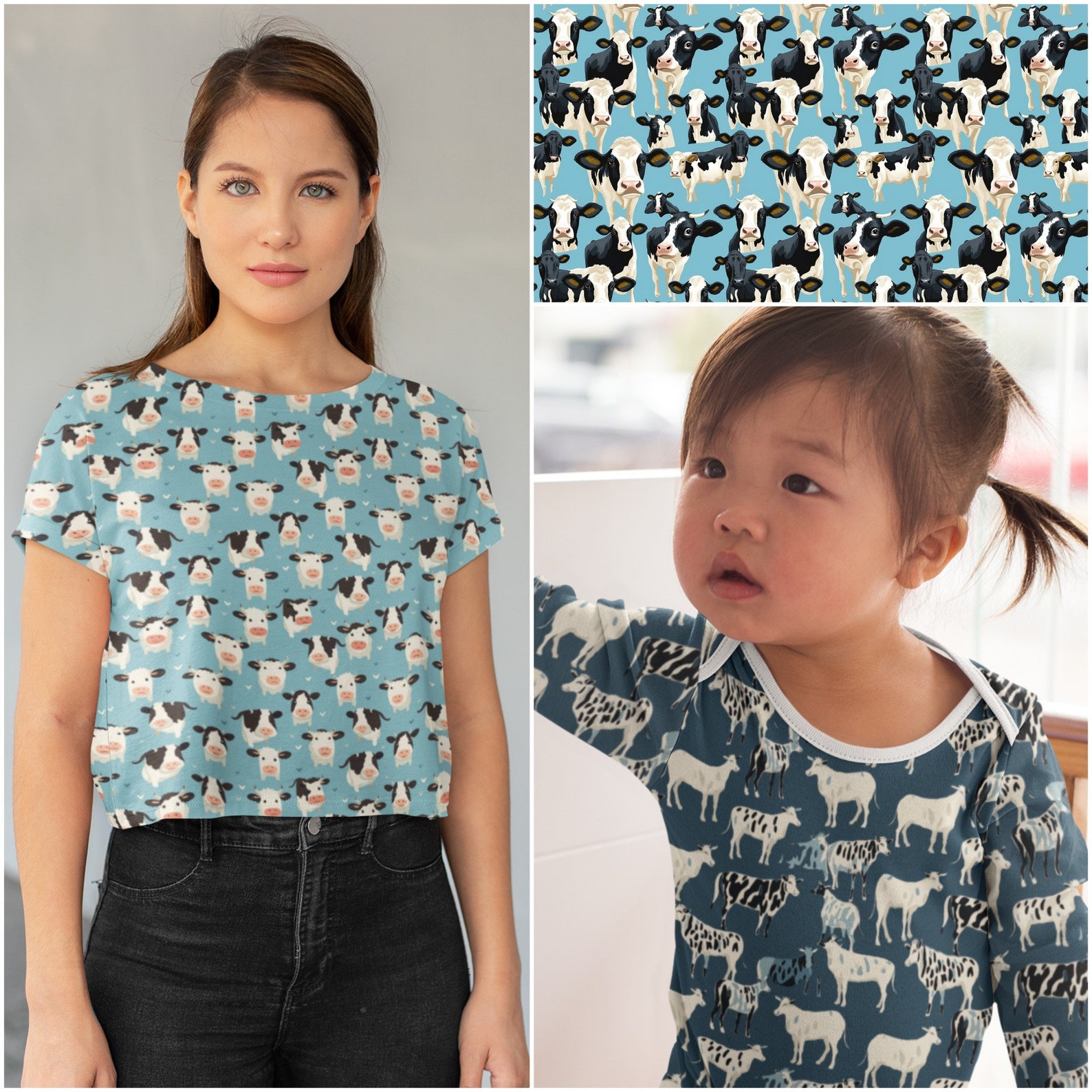 12 Cow Patterns Seamless Cows Patterns Repeatable Pattern Moo Endless ...