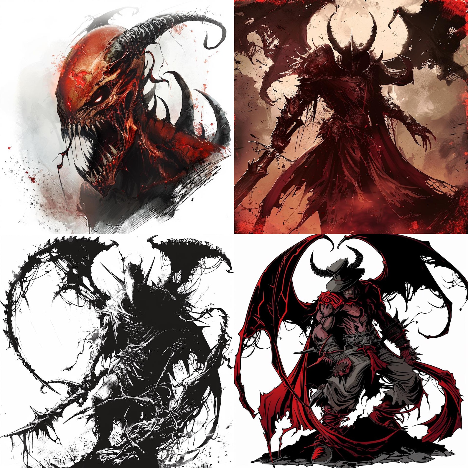 60 Hellspawn Clipart Images Demon PNG Sticker Demonic Design Spawn Illustration Hell Clipart ...