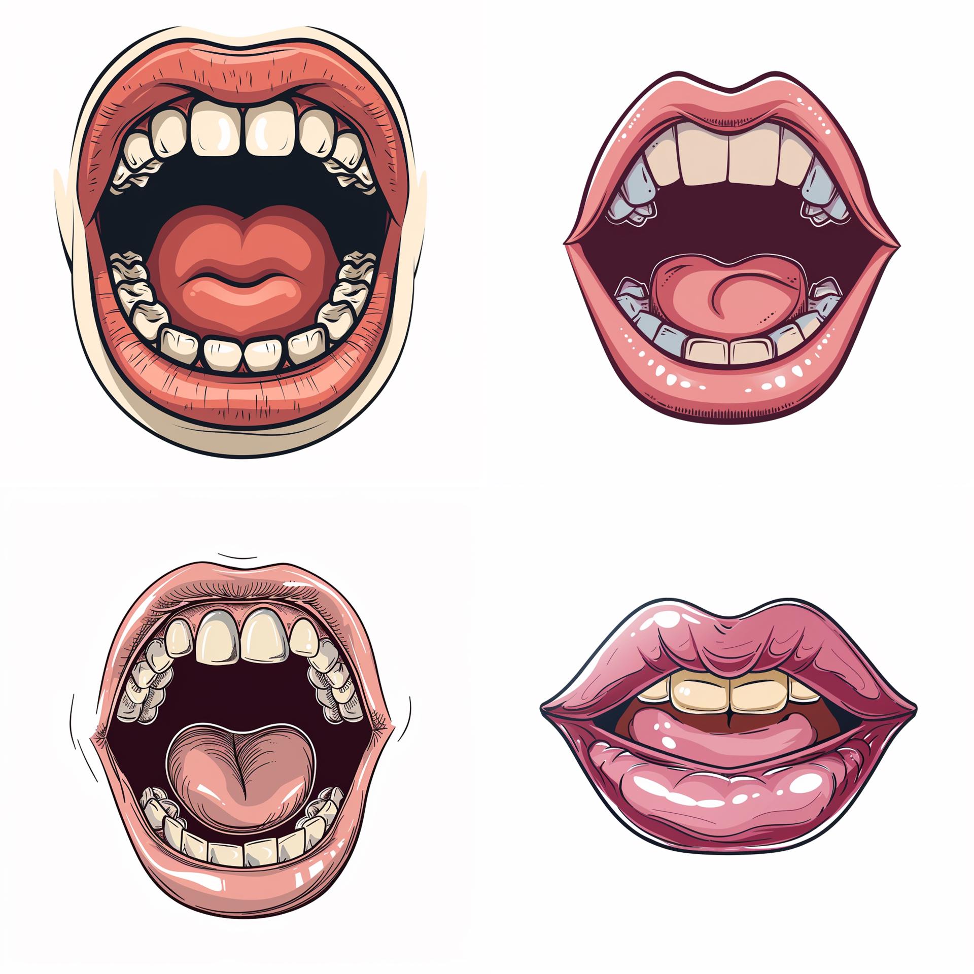 37 Mouth Clipart Images Trippy Mouth PNG Sticker Mouth Design Tongue ...