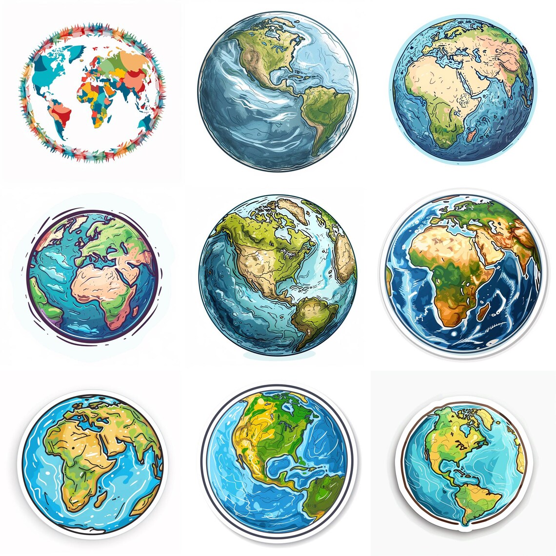 34 Earth Clipart Images Earth PNG Sticker Blue Planet Design Earth ...