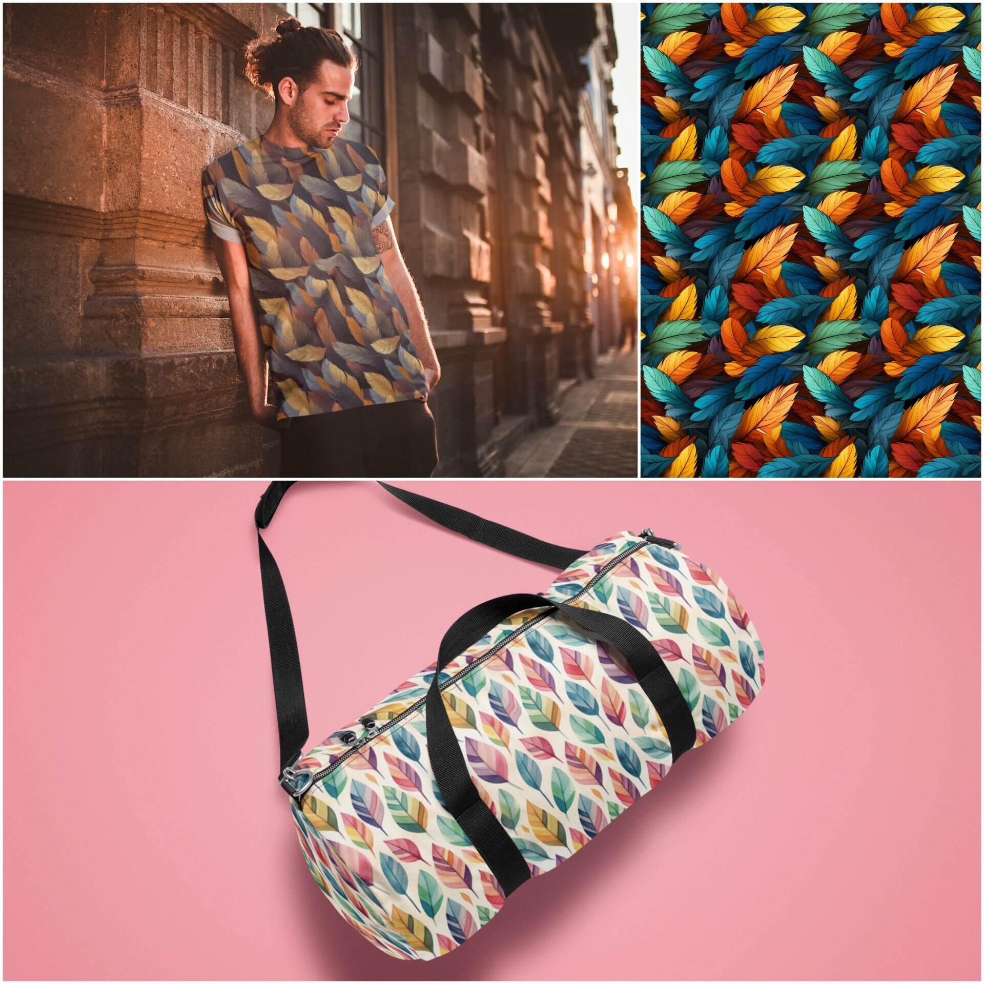 35 Feather Patterns Feathers Seamless Patterns Animal Repeatable ...