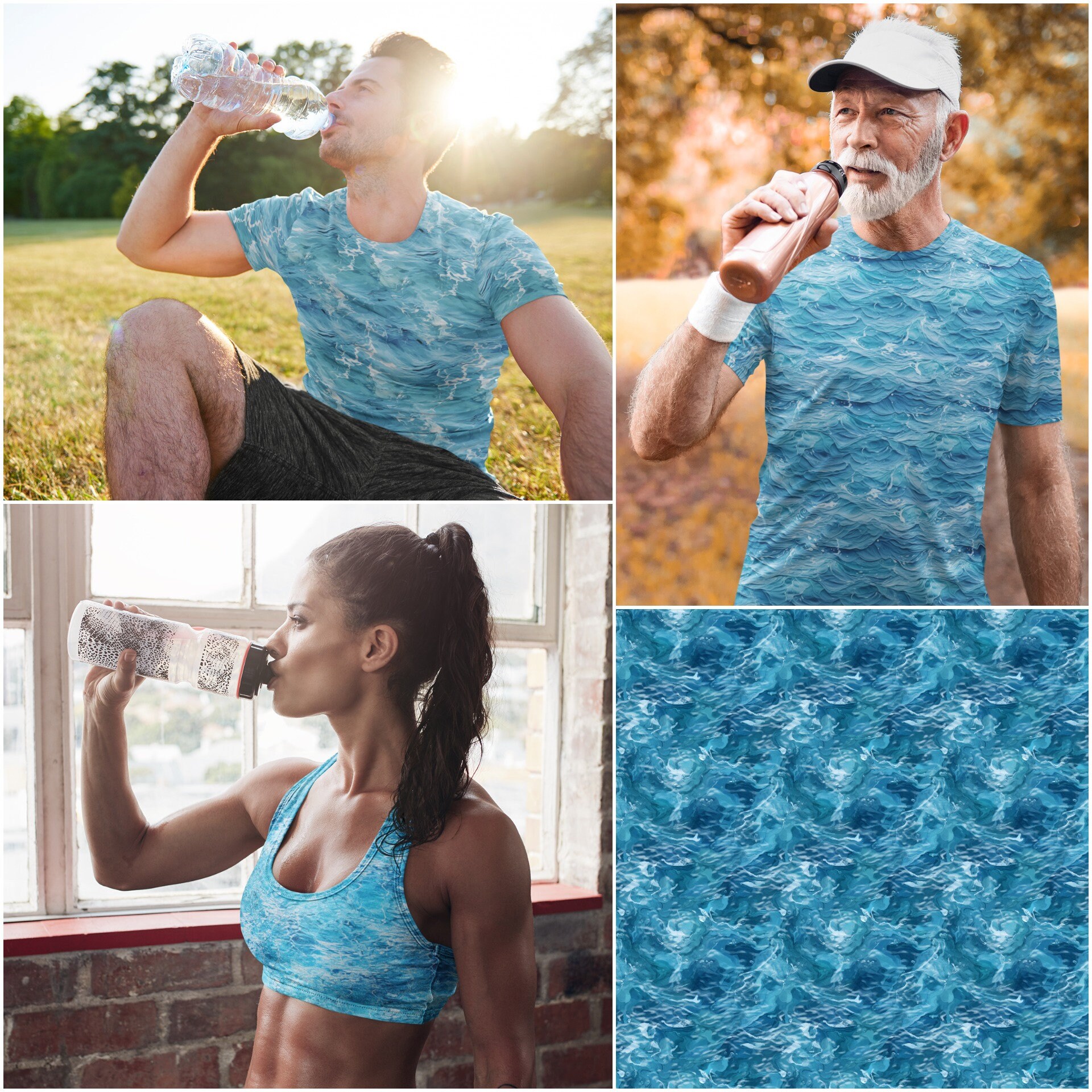 12 Water Patterns Seamless Blue Patterns Repeatable Wet Pattern Endless ...