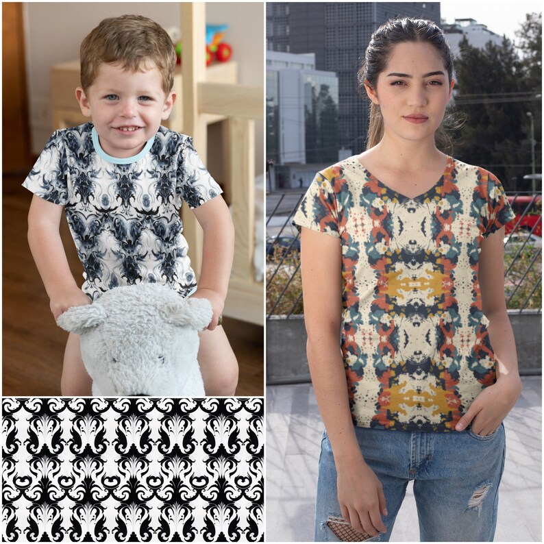 24 Rorschach Patterns Seamless Rorschach Patterns Abstract Repeatable ...