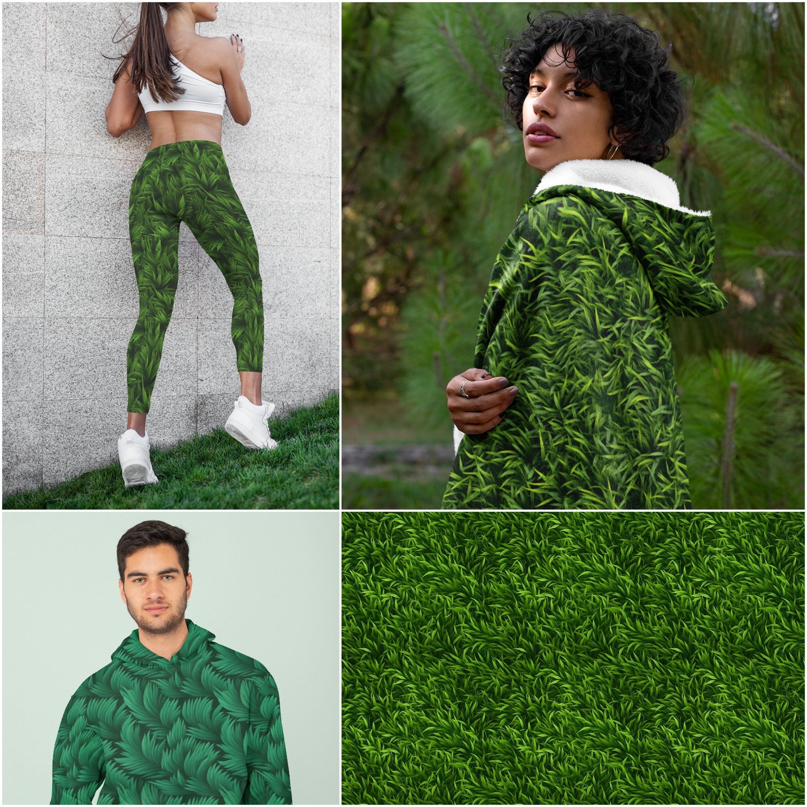 16 Grass Patterns Green Seamless Patterns Grassy Repeatable Pattern ...