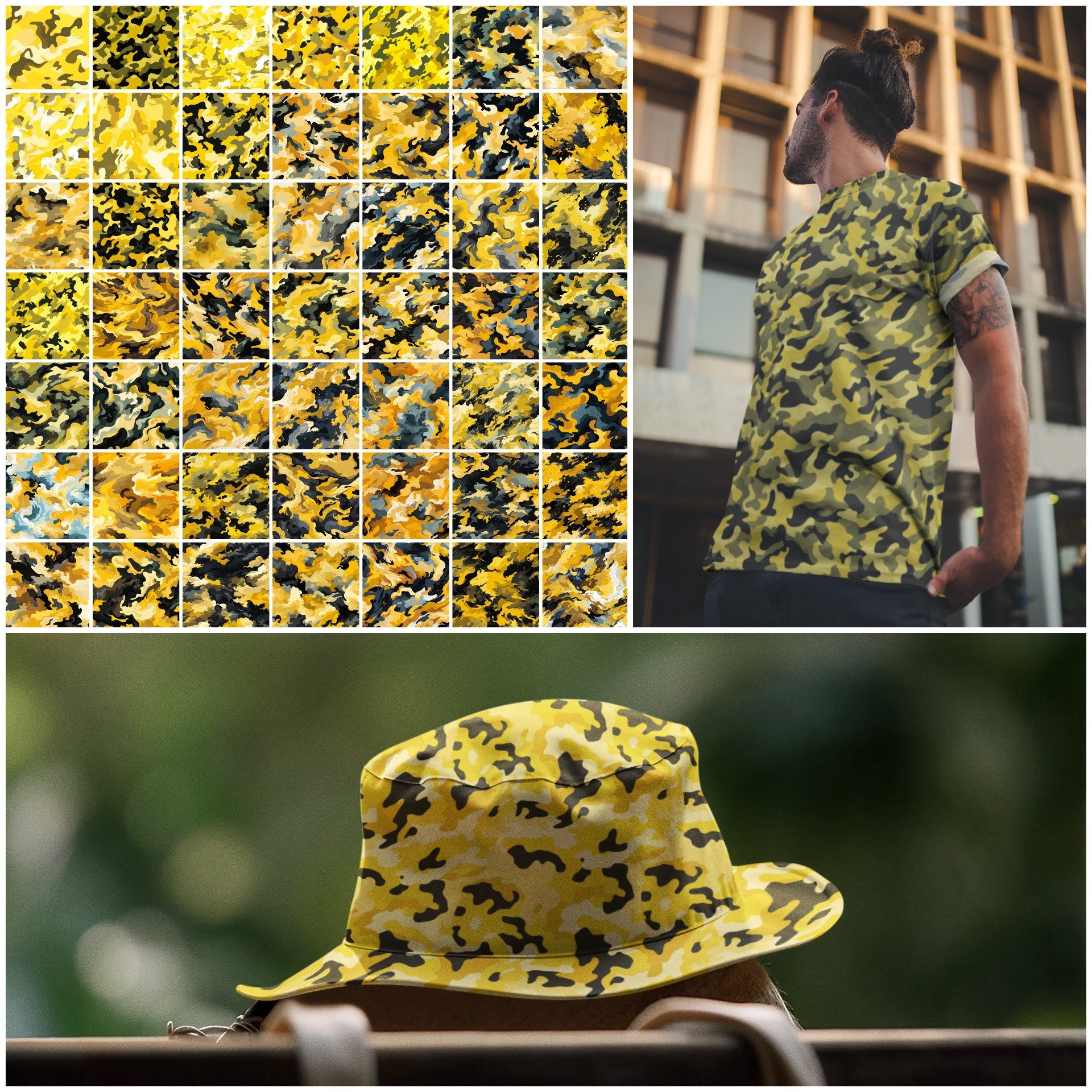 55 Yellow Camo Patterns Seamless Patterns Endless Camouflage Pattern ...