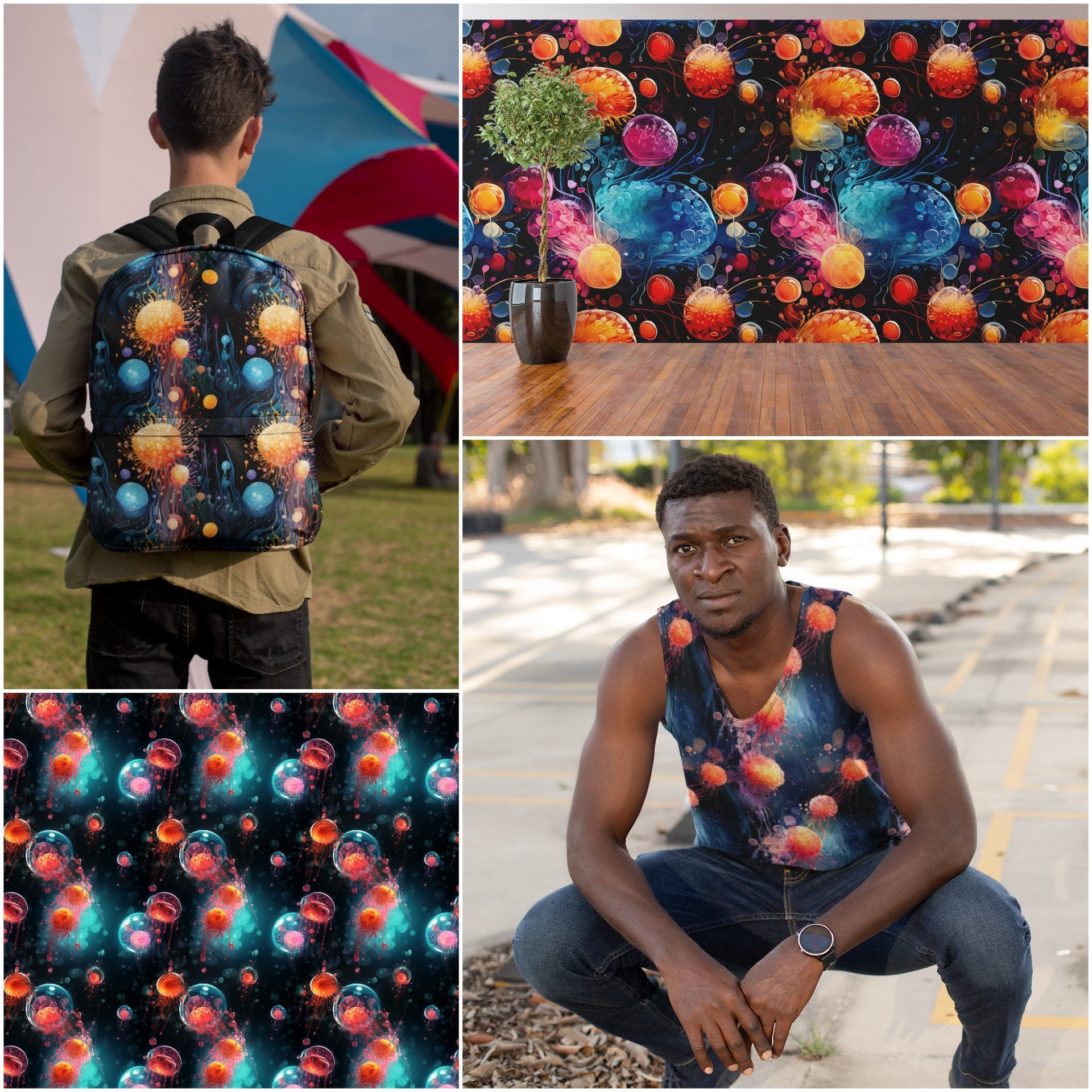 12 Biology Patterns Seamless Cell Patterns Repeatable Pattern Splatter ...