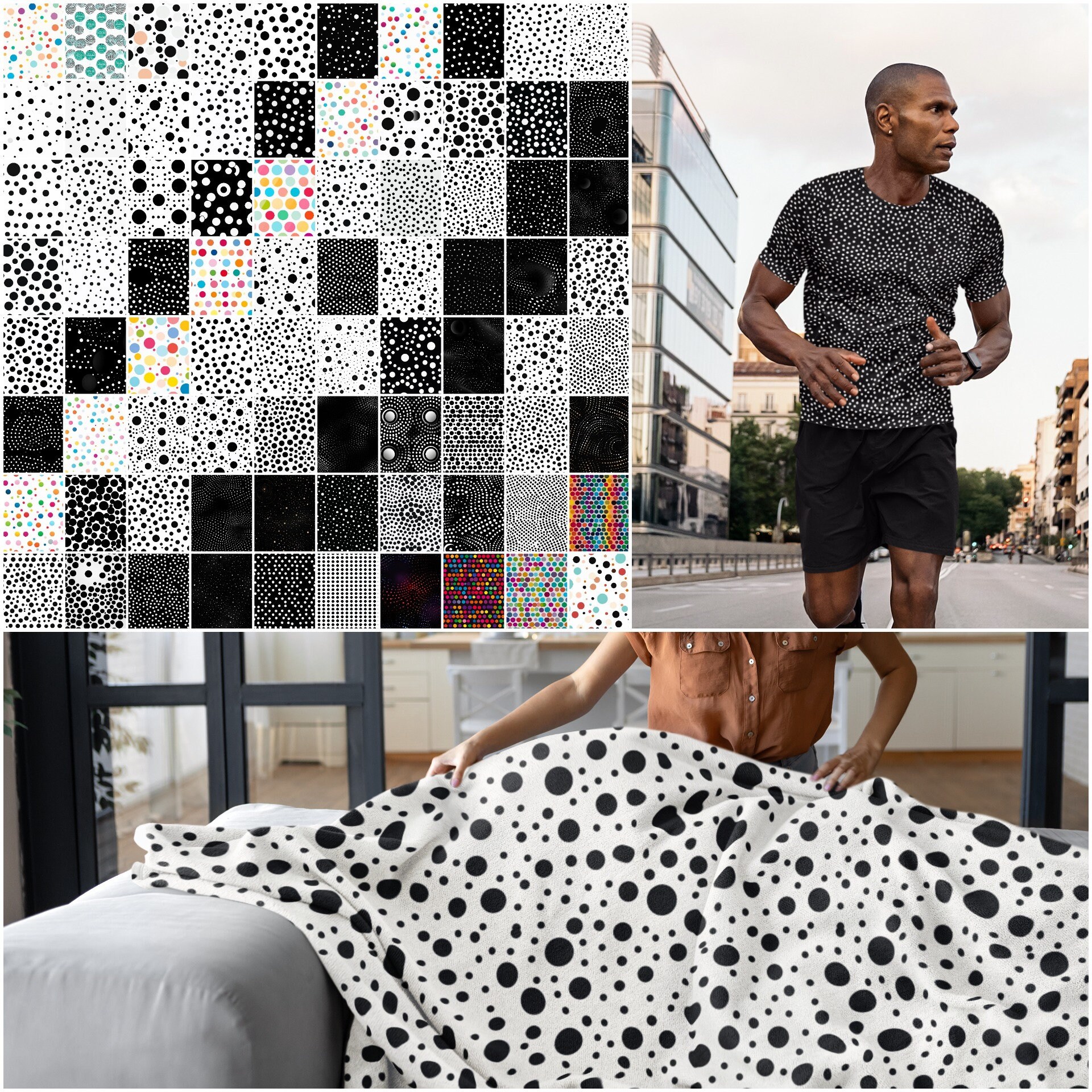 80 Polka Dot Patterns Seamless Dotted Patterns Repeatable Dot Pattern ...