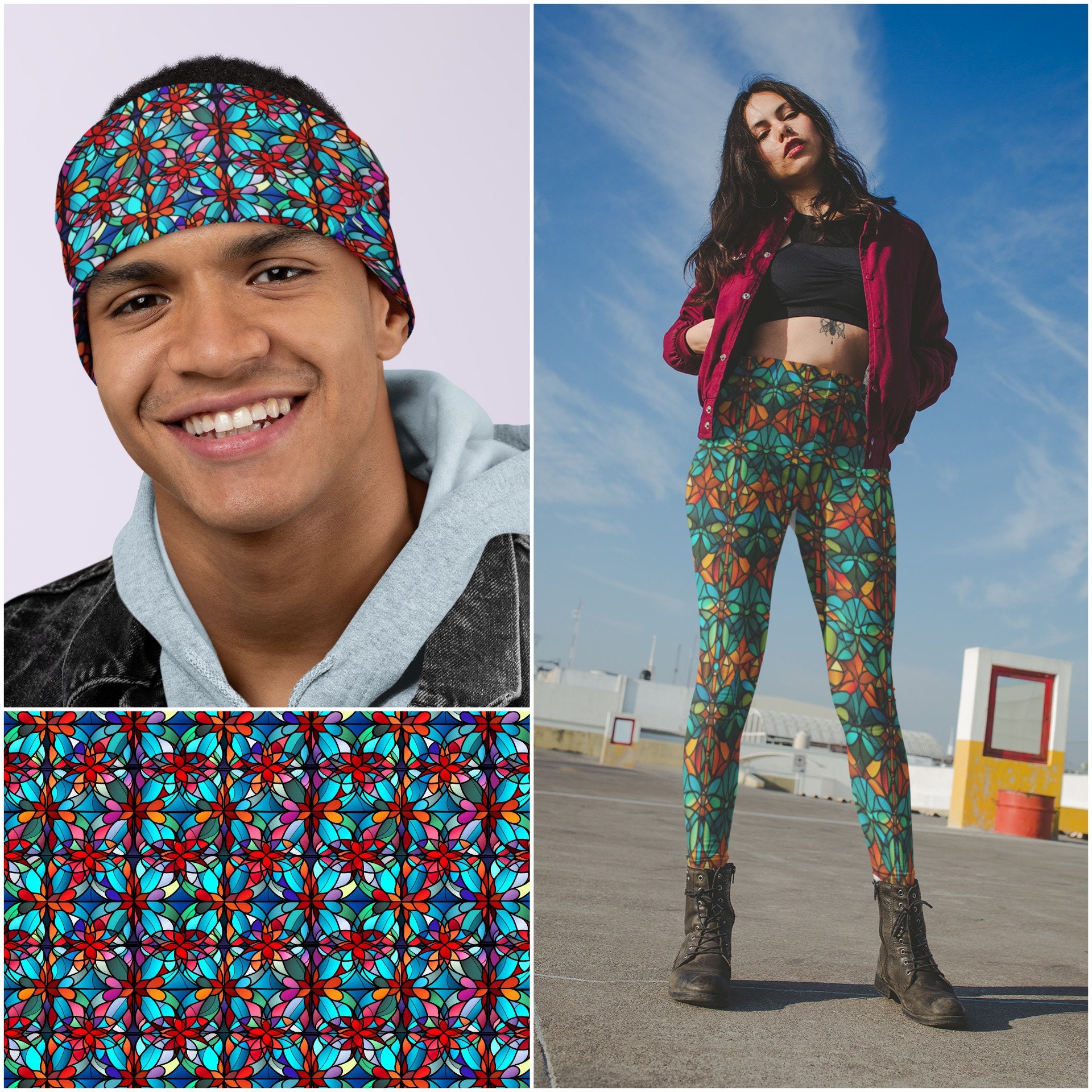 12 Stained Glass Church Patterns Seamless Stained Glass Patterns ...