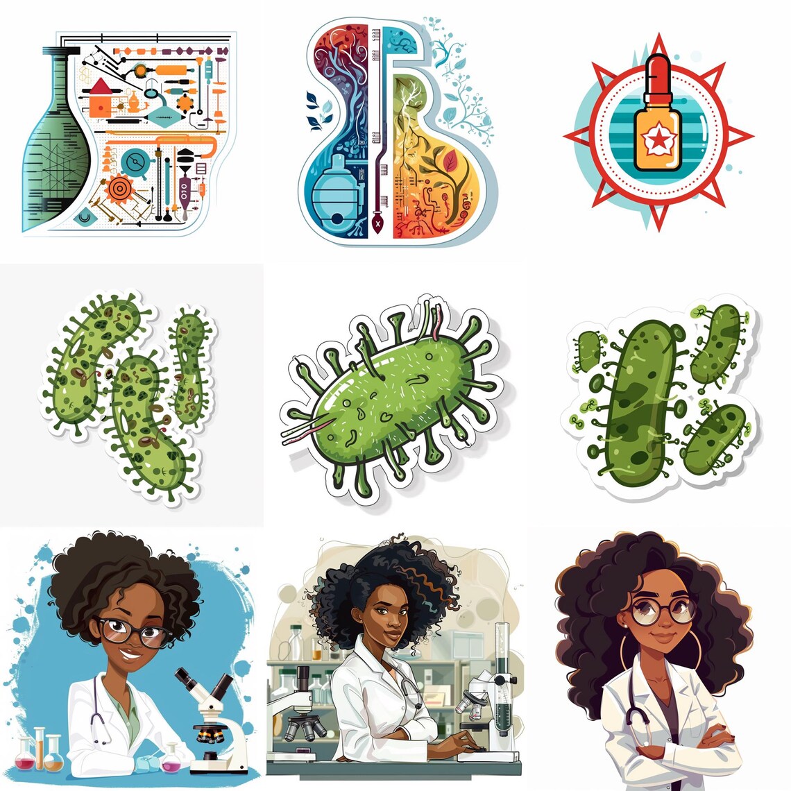 105 Science Clipart Images Science PNG Sticker Scientist Design ...