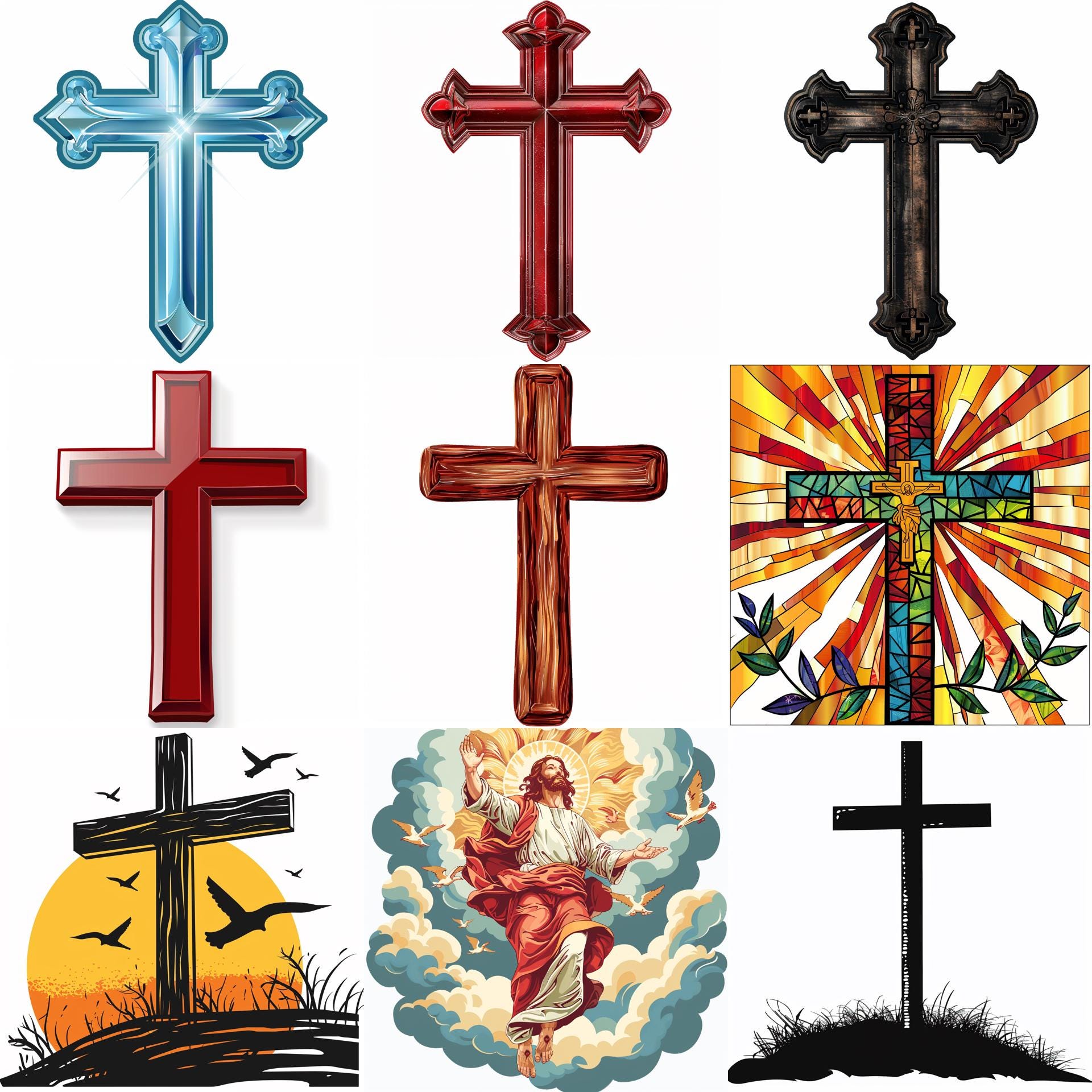 121 Christian Clipart Images Church PNG Sticker Design White Background ...