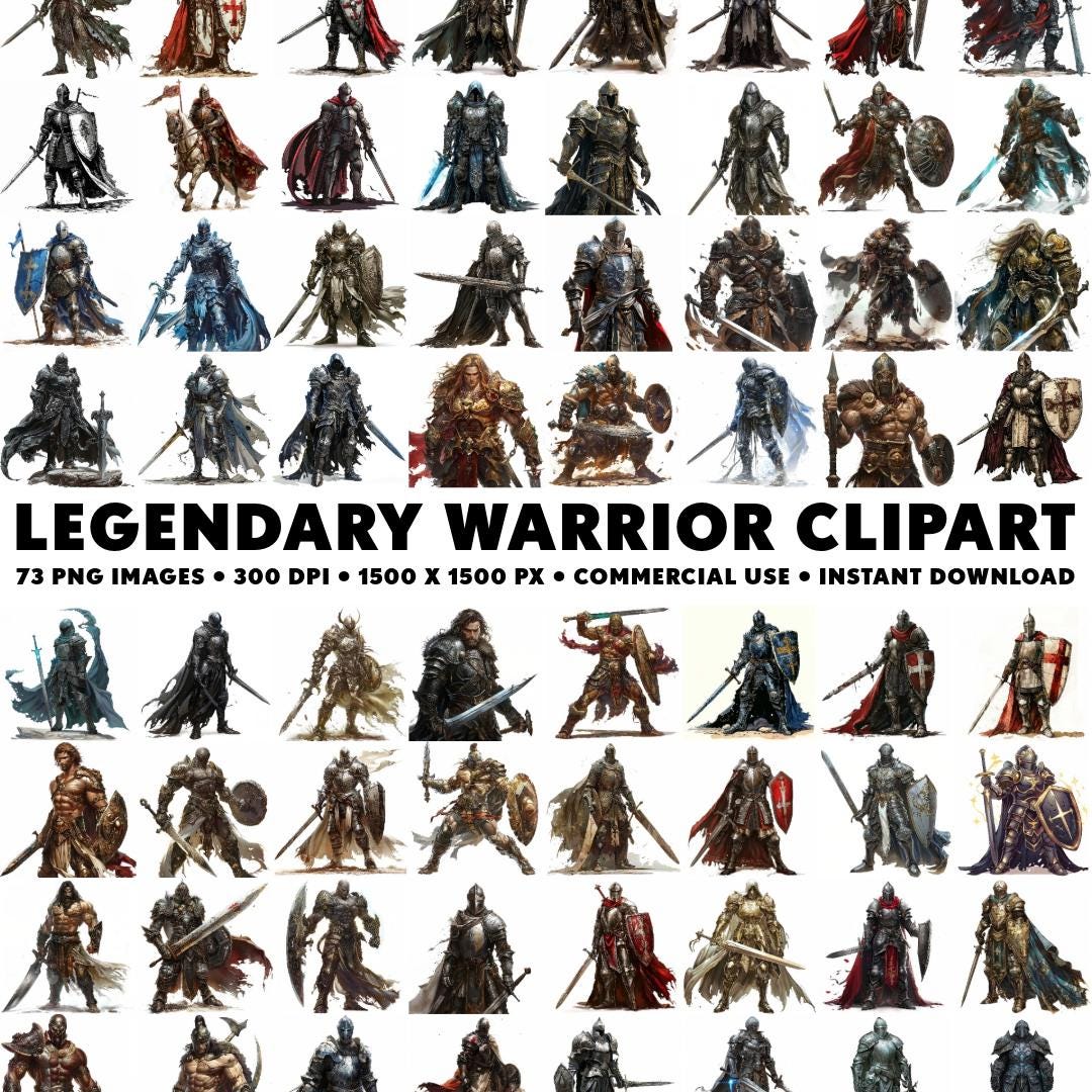 73 Legendary Warrior Clipart Images Epic Warrior PNG Sticker Warrior ...