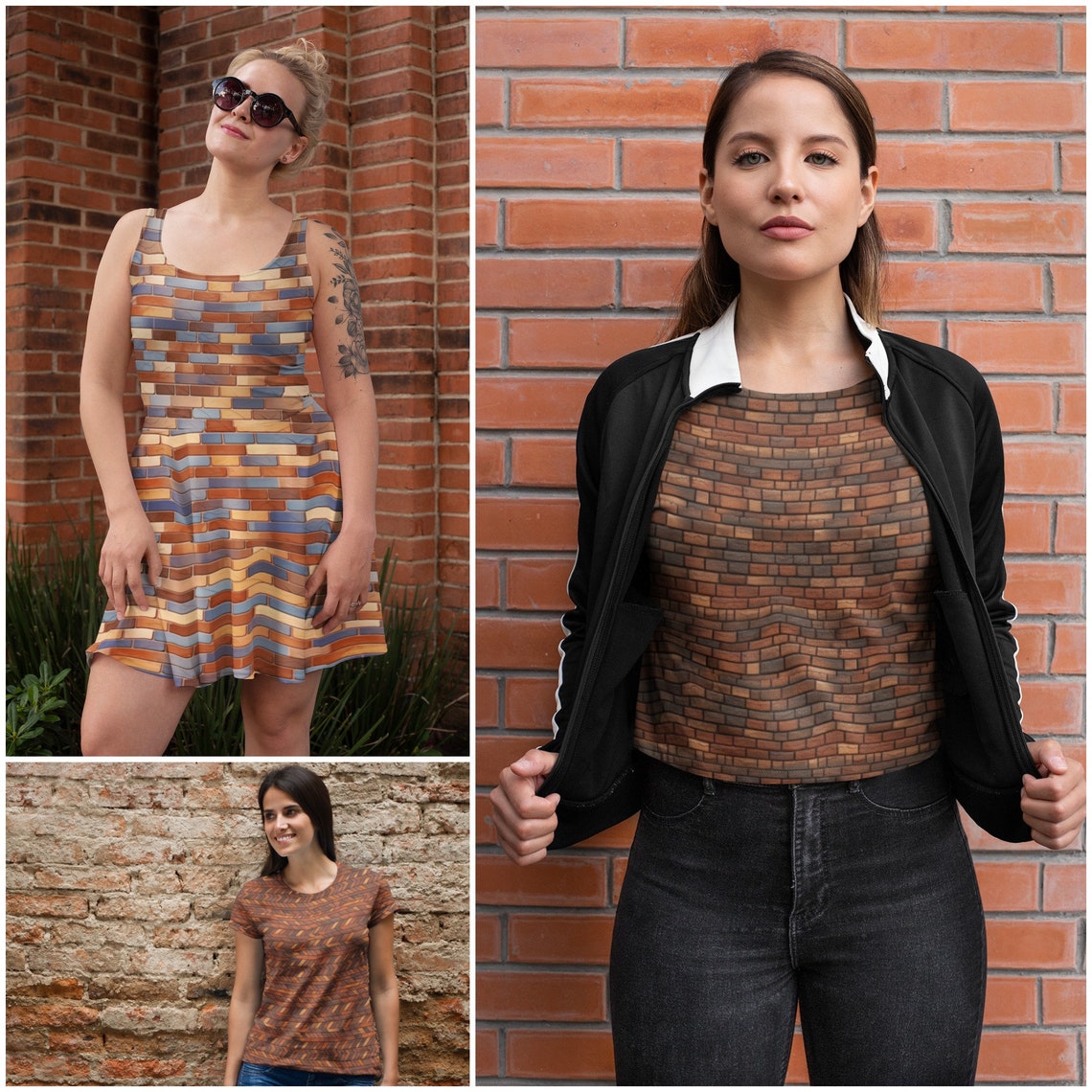 20 Brick Patterns Seamless Stone Patterns Bricks Repeatable Pattern Bricks Endless Pattern Red ...