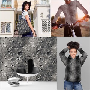 25 Moon Patterns Lunar Surface Seamless Patterns Crater Repeatable Moon ...