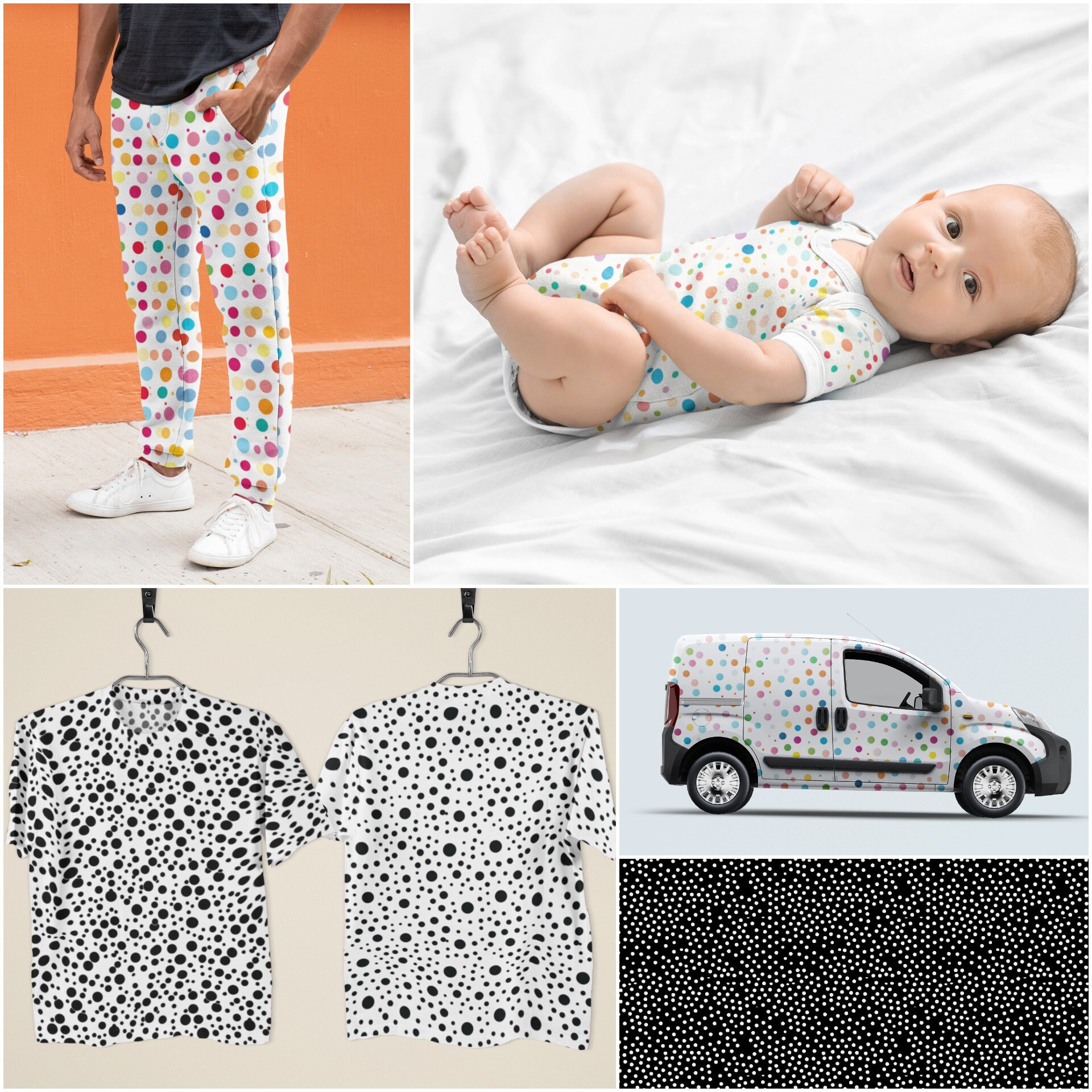 80 Polka Dot Patterns Seamless Dotted Patterns Repeatable Dot Pattern ...