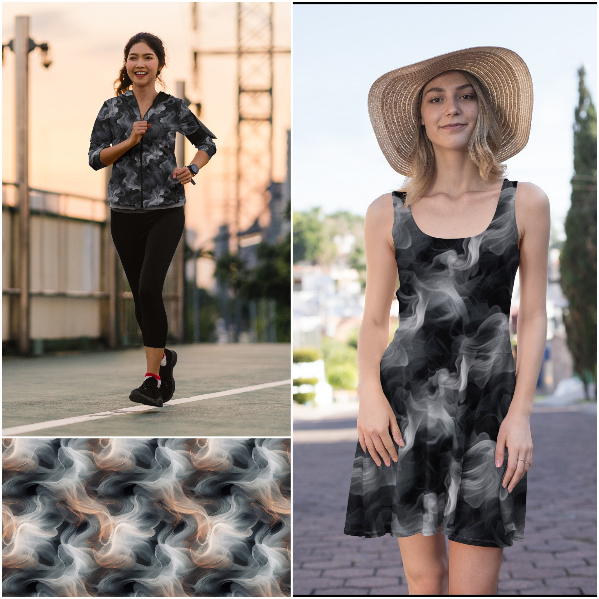 15 Smoke Patterns Smokey Seamless Patterns Fire Repeatable Pattern ...