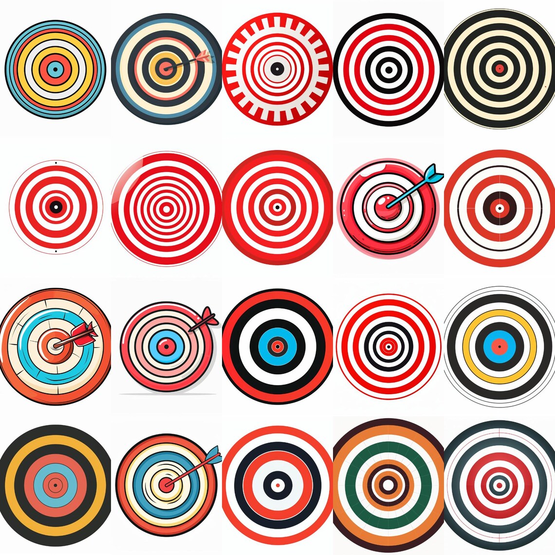 23 Target Clipart Images Bullseye PNG Aiming Sticker White Background ...