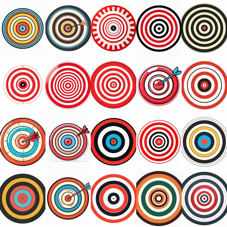 23 Target Clipart Images Bullseye PNG Aiming Sticker White Background ...